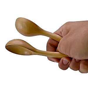 Pea Patch Boxwood Musical Spoons (Gumbo Style), Short - w/free instruction booklet
