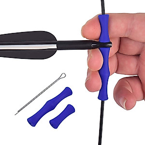 YLS Archery Bowstring Finger Savers Finger Guards Shooting Practice Finger Protector Easy Install with Pin