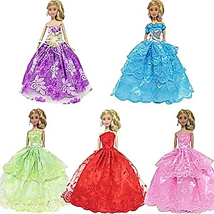SOTOGO 56 Pieces Doll Clothes and Accessories for 11.5 Inch Girl Boy Doll Clothes Different Occasions Include 20 Sets Handmade Doll Dresses/Casual Clothes/Swimsuit/Sportswear and 18 Pairs Shoes
