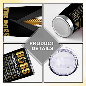 pinvgsbu Boss Day Gifts for Him Men, Boss Gifts for Men, Cool Gifts for Bosses, National Boss Day Gifts, Boss Appreciation Gifts, Funny Boss Gifts, Christmas Birthday Gifts for Boss Tumbler 20oz