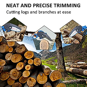 4 Inch Electric Power Chain Saw Cordless 24V Wood Saw for Farming Tree Limbs, Garden Pruning, Bonsai Trunk, and Firewood