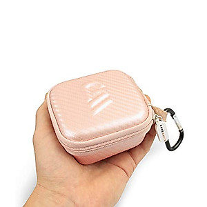 CASEMATIX Travel Case Compatible with Beats Powerbeats Pro Wireless Earbuds - Rose Gold Case Only