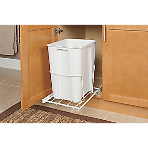 ClosetMaid 3103 Pull Out Trash Bin, 24-Quart, White