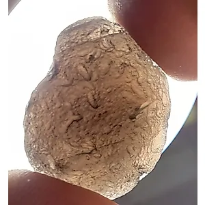 Top-Rock-Shop 1pc Agni Manitite 25mm Pearl of The Divine Fire Rare Pseudo Tektite AA-Grade Translucent Natural Healing Crystal Gemstone Specimen from Indonesia, Black, Grey, White,