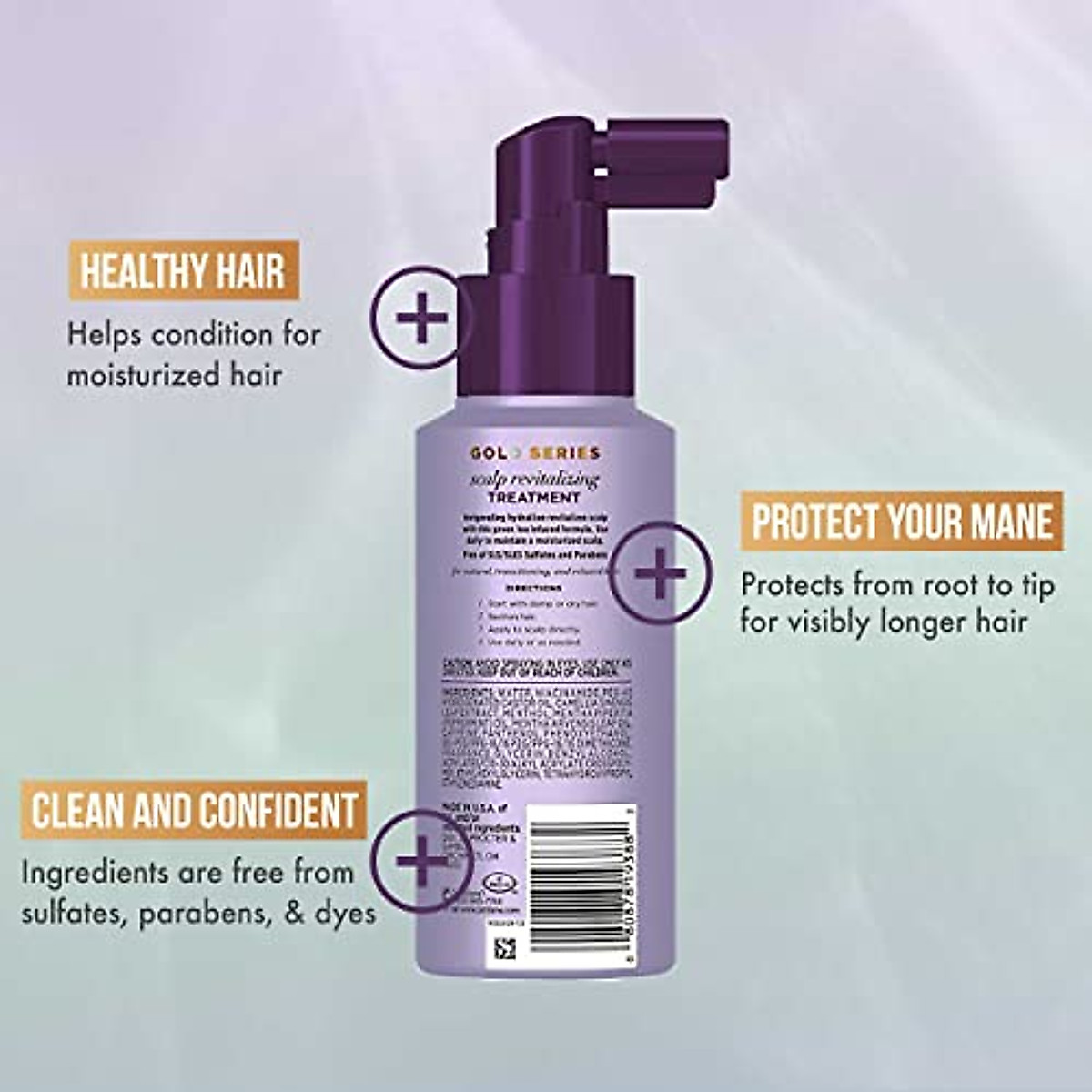 Pantene Gold Series New Lengths Scalp Revitalizing Treatment, 4.2 Fl Oz �� Scalp Treatment Infused with Green Tea, Moisturizes, Strengthens and Protects from the Root for Visibly Longer Hair