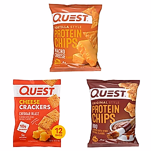 Quest Nutrition Protein Chips and Cheese Crackers Bundle (12 Count)