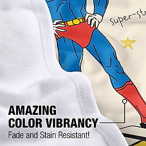 LOGOVISION Superman Lightweight Baby Blanket, 30"X40", Making A Superman Unisex for Infants Girls & Boys