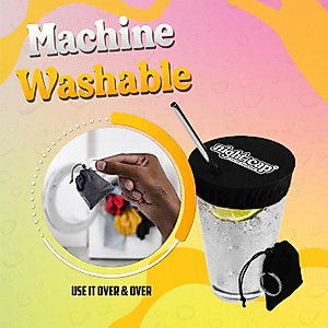 Nightcap Keychain - The Reusable Drink Spiking Prevention Accessory - Conveniently Attach the Key Ring Key Chain Pouch to Your Keys, Handbags, or Purse for Quick Access 4pk