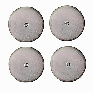 Universal French Press screen 4 inch for 34oz/8 cups/1000ml coffee press, 4 Pack french press filter replacement screen with metal center ring