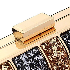 YYW Evening Clutch Bag, Womens Wedding Purse Bridal Prom Handbag Party Bags Sequin Bag