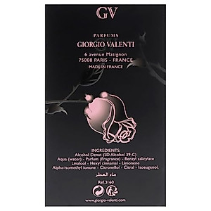 Giorgio Valenti Rose Noire Absolue Women Eau De Parfum Spray, 3.3 Ounce