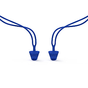 Flare Calmer Kids Secure – Ear Plugs Alternative – Reduce Annoying Noises Without Blocking Sound – Soft Reusable Flexible Silicone with Built-in Lanyard – Blue