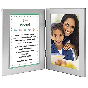 Birthday Gift for Aunt, Sweet Poem from Niece or Nephew, Add 4x6 Inch Photo