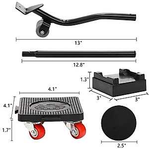 ZEAYEA Set of 12 Furniture Mover with Wheels and Lifter, 550 Lbs Load Capacity Furniture Dolly Movers, 360° Rotation Move Tools Lifting Equipment for Moving Furniture, Sofa, Cabinet, Refrigerator