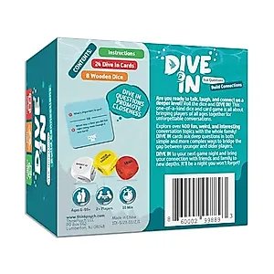 ThinkPsych 400+ Family Conversation Starters Dice & Card Game - Conversation Cards for Ages 6-99 - Best Family Games for Kids and Adults