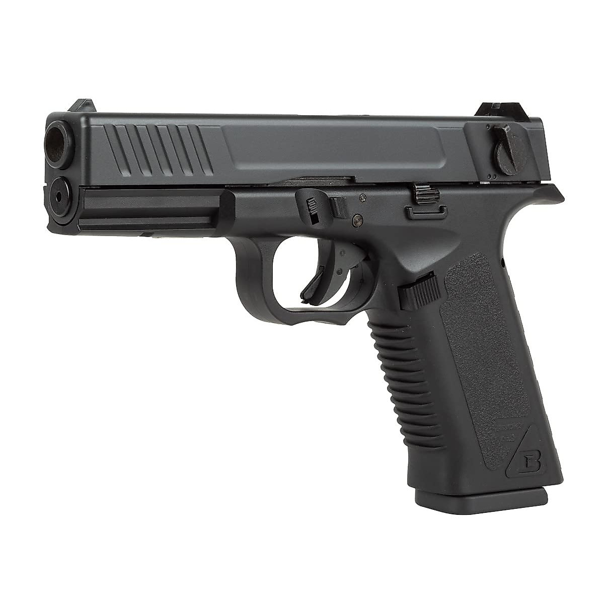 Barra Airguns 009 Full Auto BB Gun Pistol, CO2 Blowback Select Fire Air Pistols, BB Guns for Kids & Adults, 18-Round Drop-Free Magazine, 325 FPS, 177 Caliber BBS