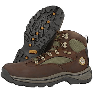 Timberland Men's Chocorua Trail Mid Waterproof Hiking Boot, Medium Brown Full Grain, 11 M