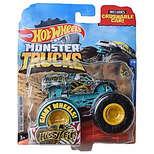 Hot Wheels Monster Trucks Hissy Fit - Includes Crushable Car 40/75 Animal Attack 3/10 1:64 Scale