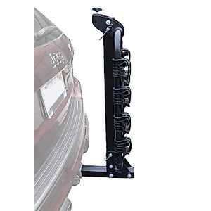 BRIGHTLINES Heavy Duty Swing Away Fold Down 2" Hitch Mount Bike Rack for up to 4 Four Bikes