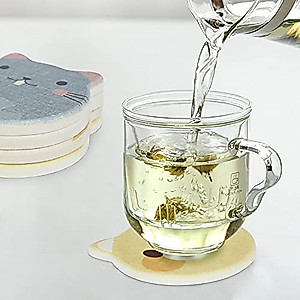 Coasters Set for Drinks Drink Coasters Diatom Ooze Cups Coaster Cute Home Table Coaster 4pcs