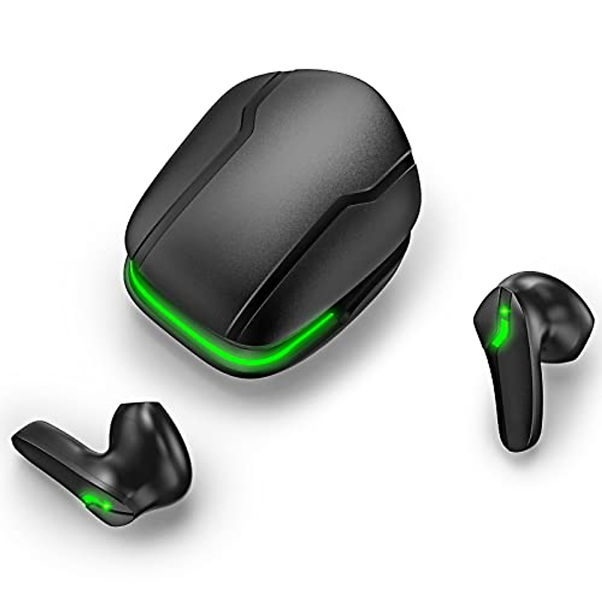 ZBC Wireless Earbuds, Bluetooth Headphones Environmental Noise Cancellation Ear Buds 4-Mic Clear Calls 30H Playtime Deep Bass IPX6 Waterproof Sports Earphones & in-Ear Headsets for iPhone Android