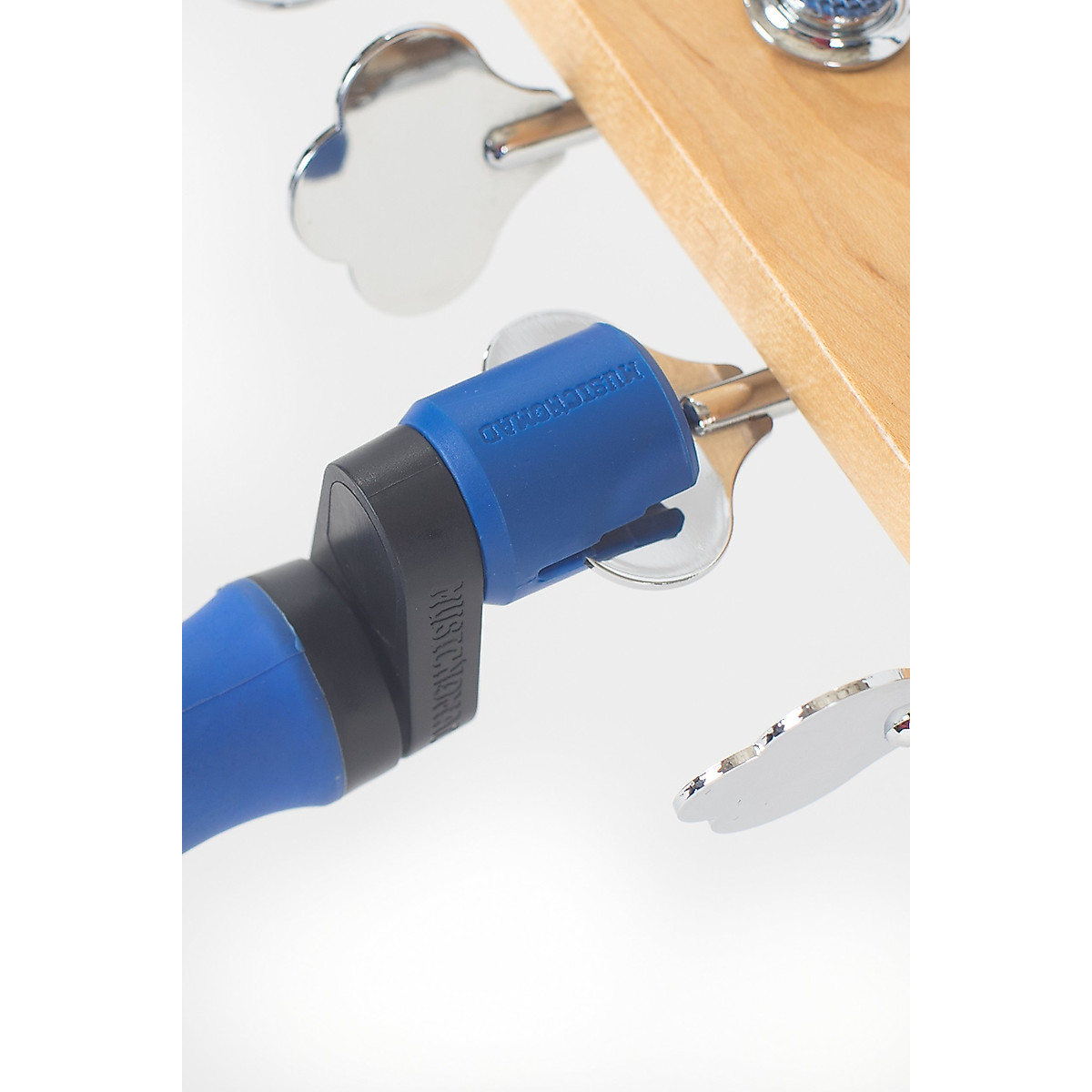 MusicNomad MN221 GRIP Guitar String Peg Winder, Rubber Lined & Dual Bearing