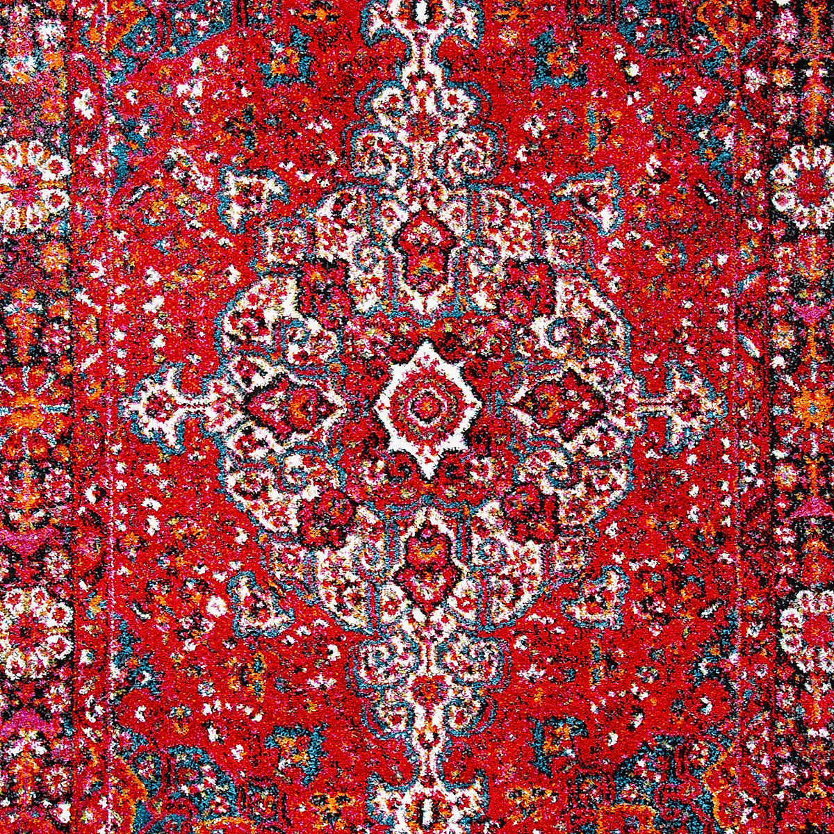 SAFAVIEH Vintage Hamadan Collection Area Rug - 8' x 10', Red & Multi, Oriental Traditional Persian Design, Non-Shedding & Easy Care, Ideal for High Traffic Areas in Living Room, Bedroom (VTH222A)