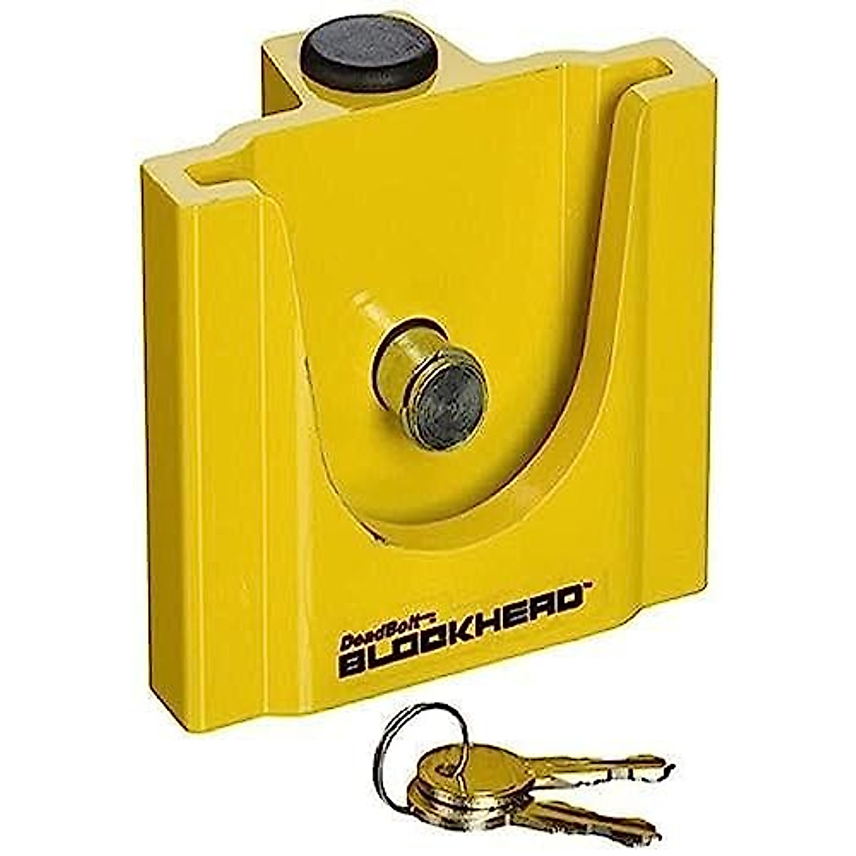 C.T.Johnson TCL1-YL Deadbolt Blockhead Trailer Coupler Lock