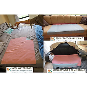 HK Mattress Protector Crib, Mackintosh Bed Sheet for Baby, Rubber Sheet for Urine Bedwetting, Reusable Mat for Toddler, Washable Bed Pads for Incontinence, Waterproof Material, 1 Meter