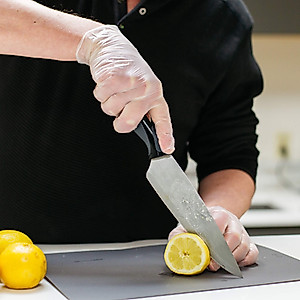 X3 Clear Vinyl Disposable Industrial Gloves, 3 Mil, Latex & Powder-Free, Food-Safe, Non-Sterile, Smooth, Small, Case of 1000