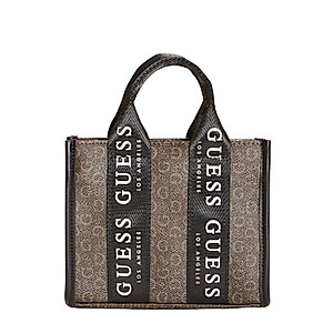 GUESS Factory Women's Logo Mini Tote Crossbody Handbags Brown