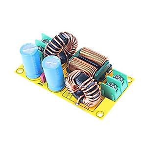 NOYITO DC LC Filter DC EMI Power Filter 0 to 50V 2A 4A 10A 20A Filtering Board (20A)