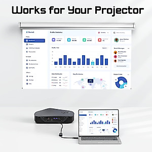 DisplayPort to HDMI Adapter 4K, 5-Pack, Display Port DP to HDMI Adapter Cable Male to Female Compatible with Computer, Monitor, TV, Projector (5, Black)