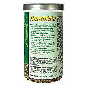 Tetra 77096-00 12 oz Tetrafauna Pro ReptoMin Juvenile Turtle Formula Pellets, Small