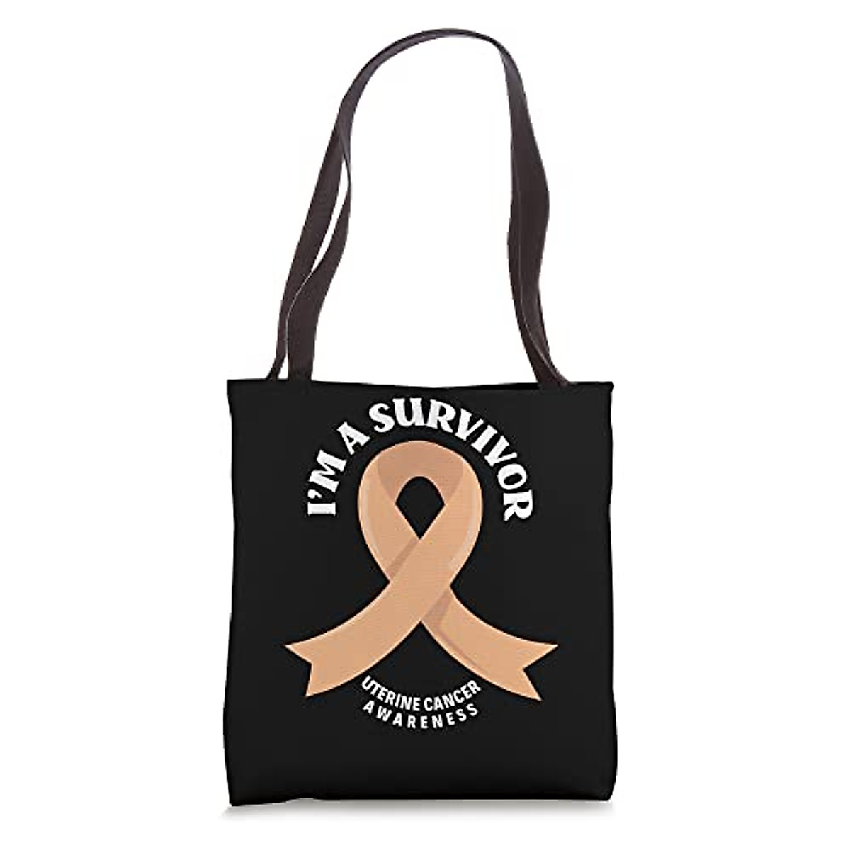 Uterine Cancer Survivors I'm A Survivor Uterine Cancer Tote Bag