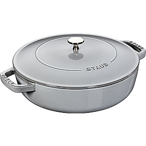 Staub 12612418 – Bräter Chistera 24 cm grau induktionsgeeignet 40511 – 471 – 0 (H. Nr.)