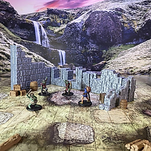 Extruded Gaming Wall Ruins Set 2