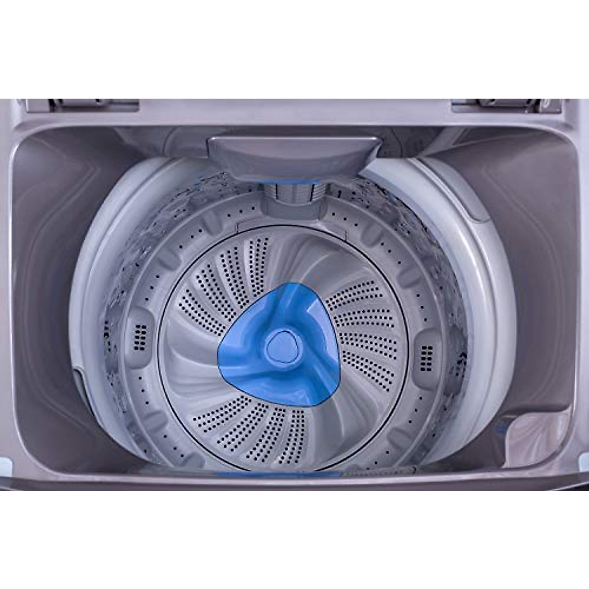 Magic Chef MCSTCW16S4 Stainless Steel 1.6 Cu. Ft. Compact Top-Load Washer