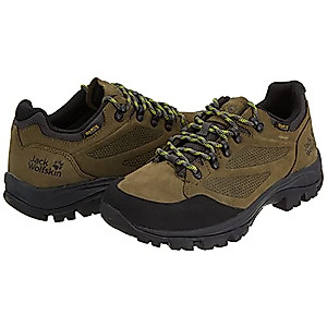 Jack Wolfskin Men's Rebellion Texapore Low M Hiking Shoe, Khaki/Phantom, 8