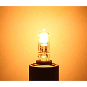 10x G6.35 120V 35W/50W Halogen Light Bulb Clear Dimmable T4 Q35//CL/GY6.35 JCD 35/50 Watt 120 Volt Electric Wax Melter Plug Oil Warmer Aroma Tart Counter Kitchen Bathroom Mirror Fixture (35, Watts)