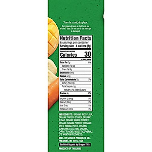 Gerber Organic for Baby Teethers, Mango Banana Carrot, Gentle Teething Wafers, Made with Non-GMO Ingredients, 12 Individually Wrapped 2 Packs Per Box (Pack of 2 Boxes)