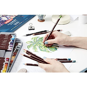 Derwent Colored Pencils, ColourSoft Pencils, Skintone, Drawing, Art, Metal Tin, 6 Count (2300217)