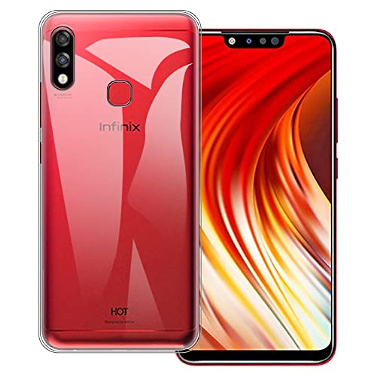 Shantime Infinix Hot 7 Pro X625B Case + Universal Mobile Phone Lanyards, Neck/Crossbody Soft Strap Silicone TPU Cover Bumper Shell for Infinix Hot 7 Pro X625B (6.2”)