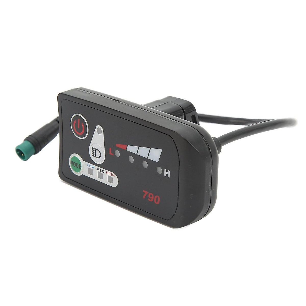 Alomejor Electric Display Control Panel, LED Power Display Panel Meter with Waterproof 5P Male Plug for 22.2mm Handlebars (36V)