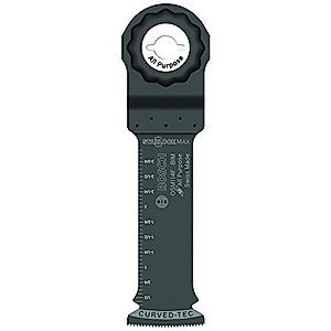BOSCH OSM114F 1-1/4 In. StarlockMax Oscillating Multi Tool All Purpose Bi-Metal Plunge Cut Blade for Extreme-Duty Applications in Wood, Wood with Nails, Drywall, PVC, Metal (Nails and Staples)