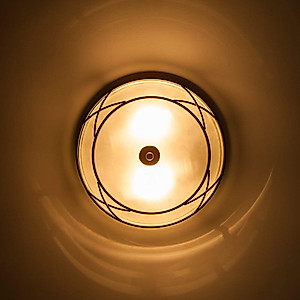 LOCLGPM Black Classic Dome Ceiling Light Flush Mount,2-Light Bronze Lighting Fixtures Frosted Glass Farmhouse Ceiling Lamp for Living Room Kitchen Bedroom Hallway Entryway Staircase Indoor/Outdoor