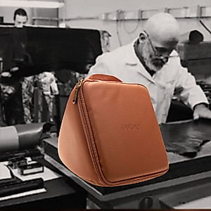 TOPFUND Artificial Leather Carrying Case for Packing Crystal Singing Pyramid 6 inch