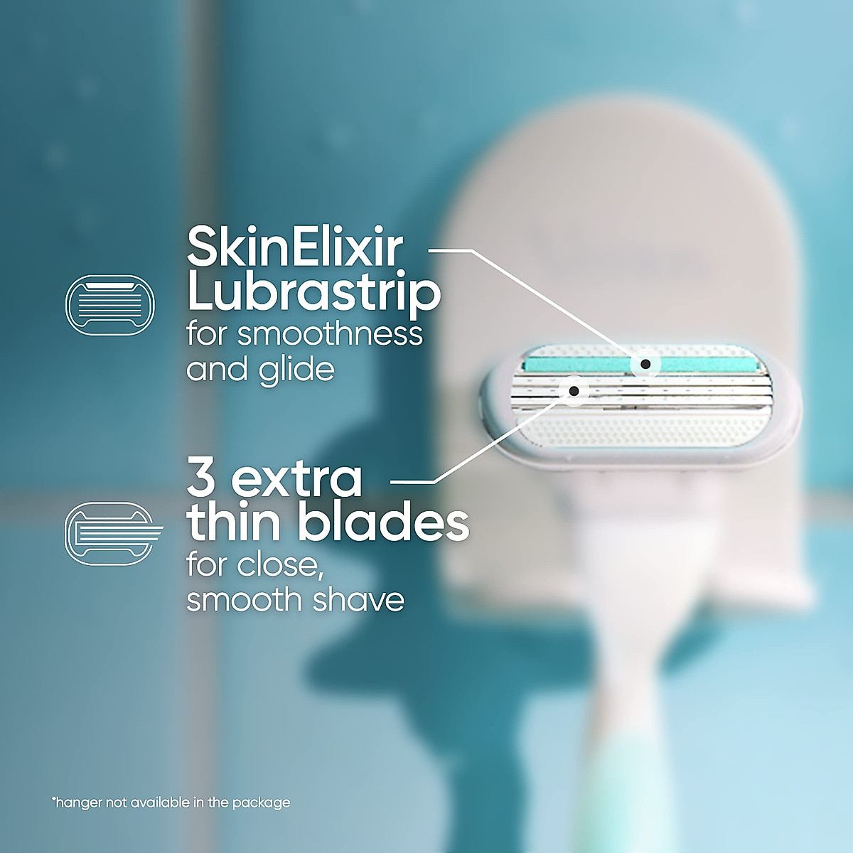 Gillette Venus Smooth Sensitive Women's Razor Blades - 4 Refills