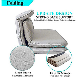 LTT Futon Sofa Bed, Sleeper Sofa, Suitable for Small Space Configuration Apartment Dormitory Floor Chair Sofa Bed Folding Lazy Sofa Floor Chair Sofa Recliner Bed