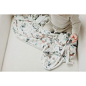 Large Premium Knit Baby Swaddle Receiving Blanket"Jo" by Copper Pearl